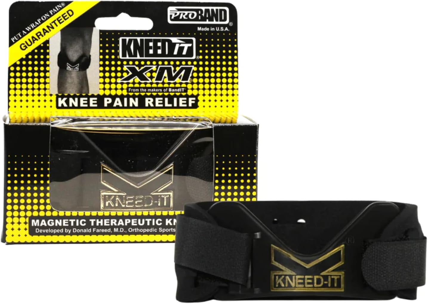 Proband KneedIT XM (Magnetic) Compression Band for Knee Pain Relief, Adjustable Strap for Runner ...