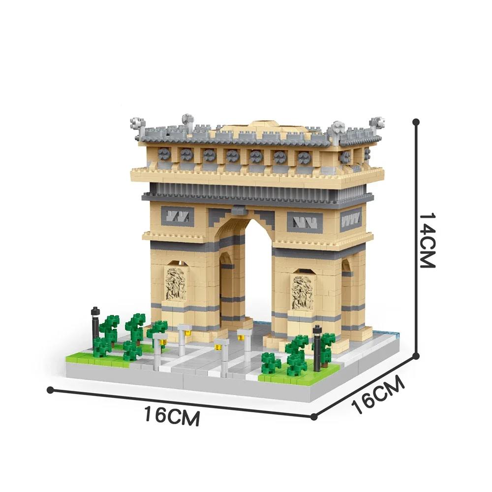 Knew Built 3 Size Choice Paris Eiffel Tower Micro Mini Building Blocks ...