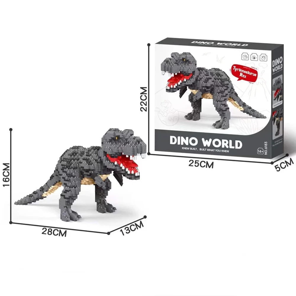 Knew Built Dinosaur Tyrannosaurus Rex or Velocira Models Micro Mini ...