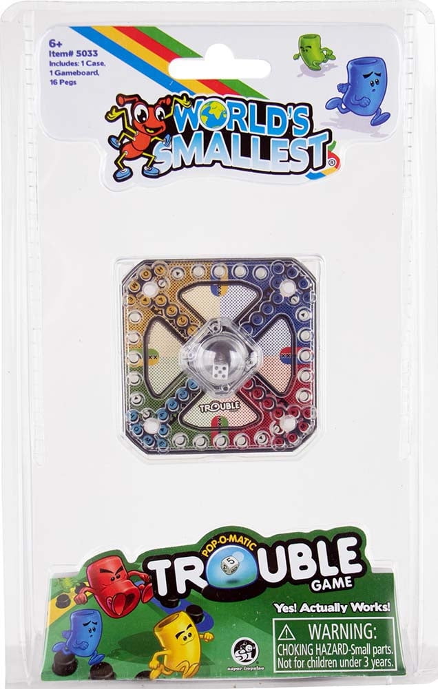 Knick Knack Toy Shack World's Smallest Trouble Game, Portable Case ...