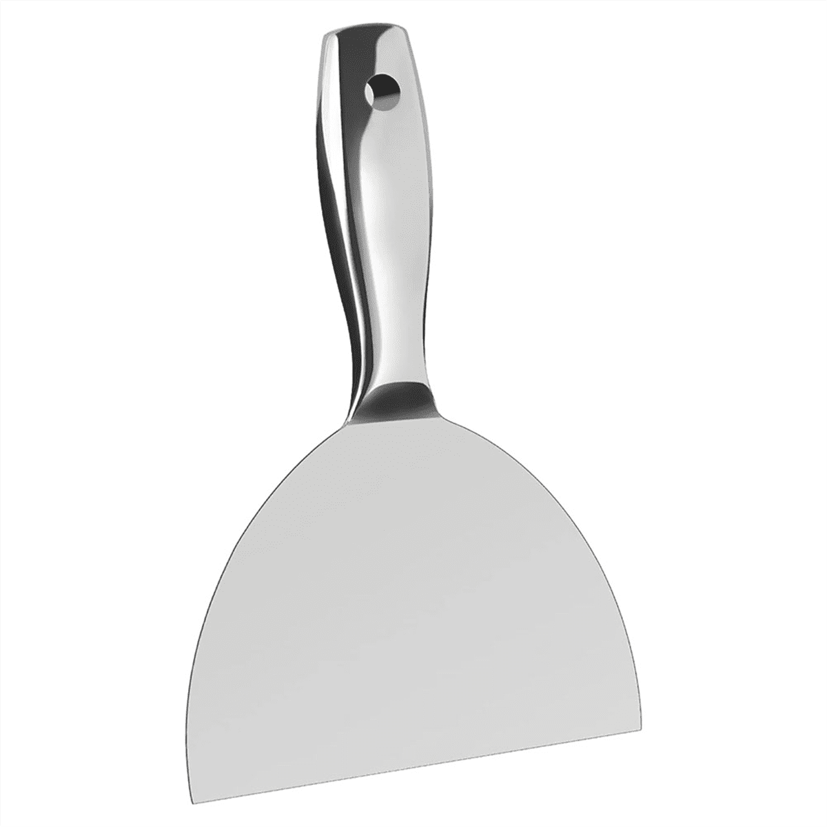 -Knife 6 Inch,One Piece Premium Polished All-Stainless Steel Scraper ...