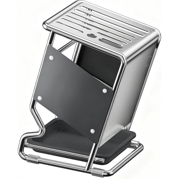 Knife Block Holder without Knives, Universal Kitchen Storage Stand ...