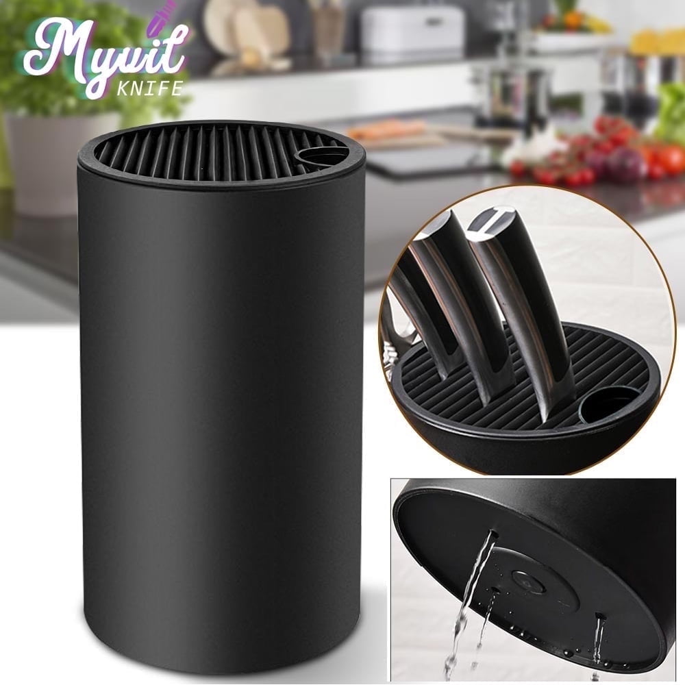 Knife Block Holder Without Knives 12 Slots Utensil Kitchen Storage ...