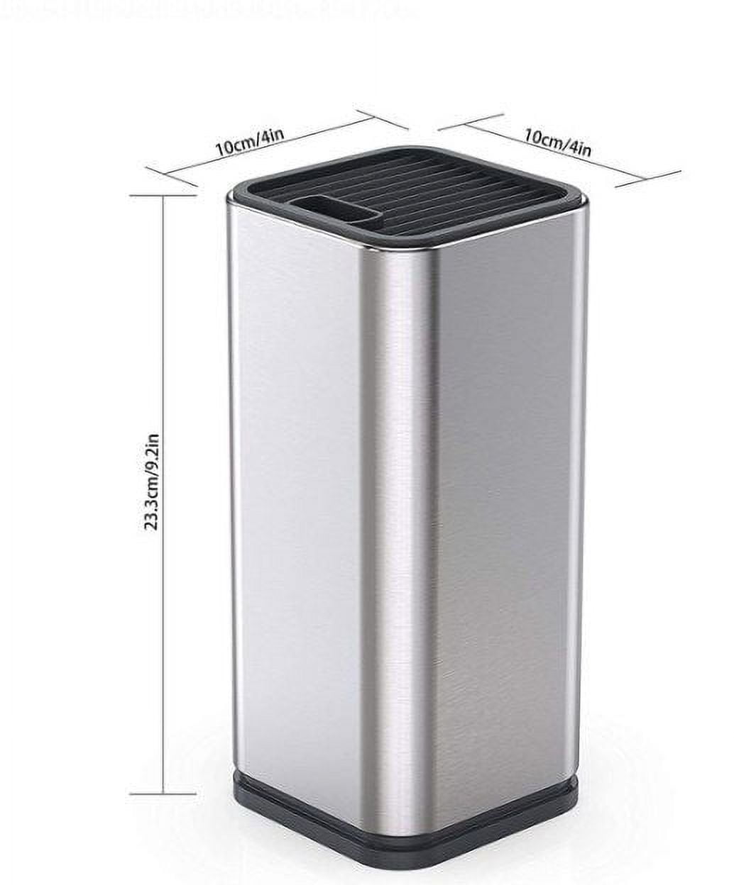 DEWEL Stainless Steel Knife Block with 12 Slots, 9.2 Inch Capacity ...