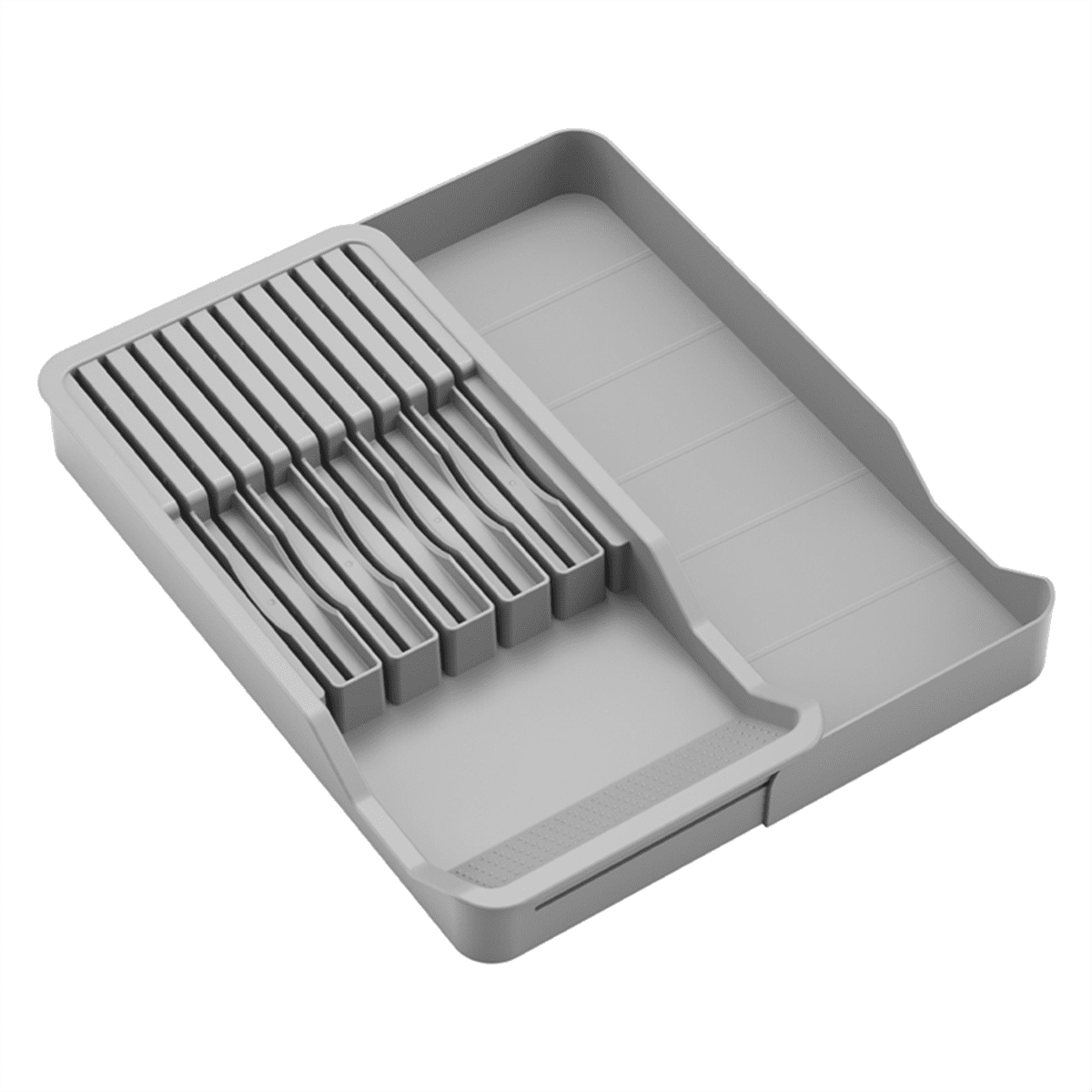 Knife Holder, in Drawer Knife Block Holder with Expandable Cutlery Tray ...