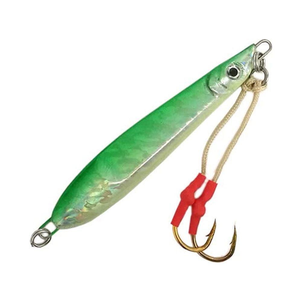Knife Jigs 3.5oz Model LF19 Green 10pcs - Walmart.com