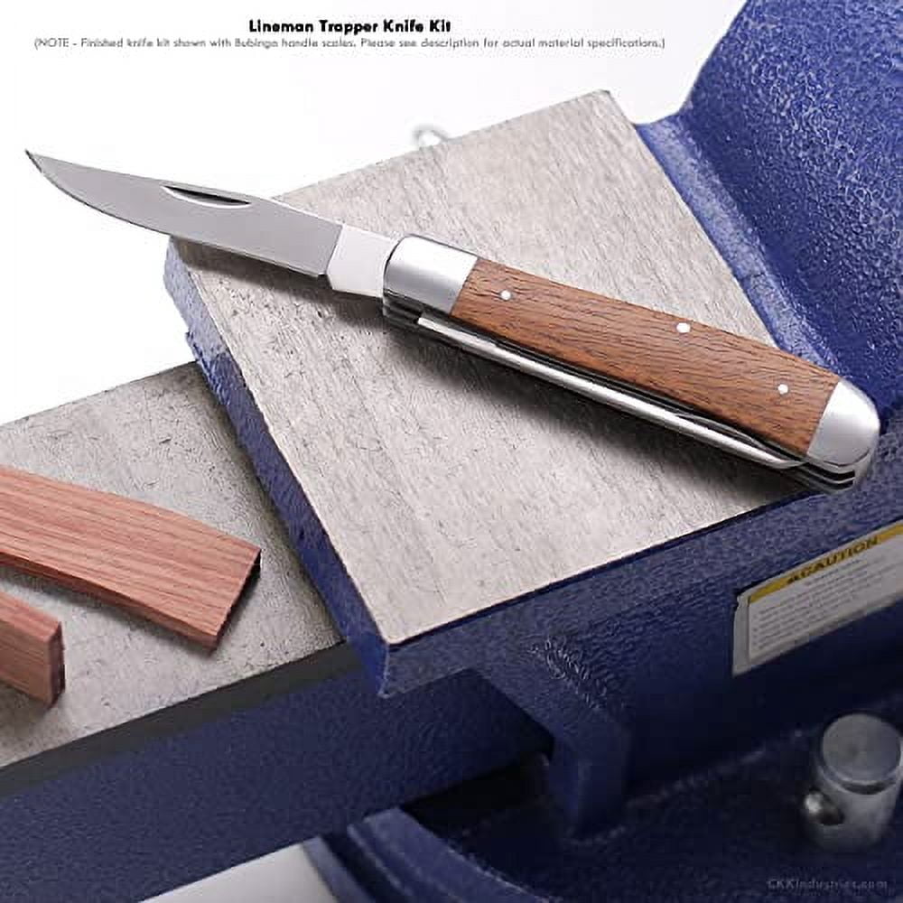Knife Making Kit - Lineman Trapper - DIY Folding Slipjoint Knife ...