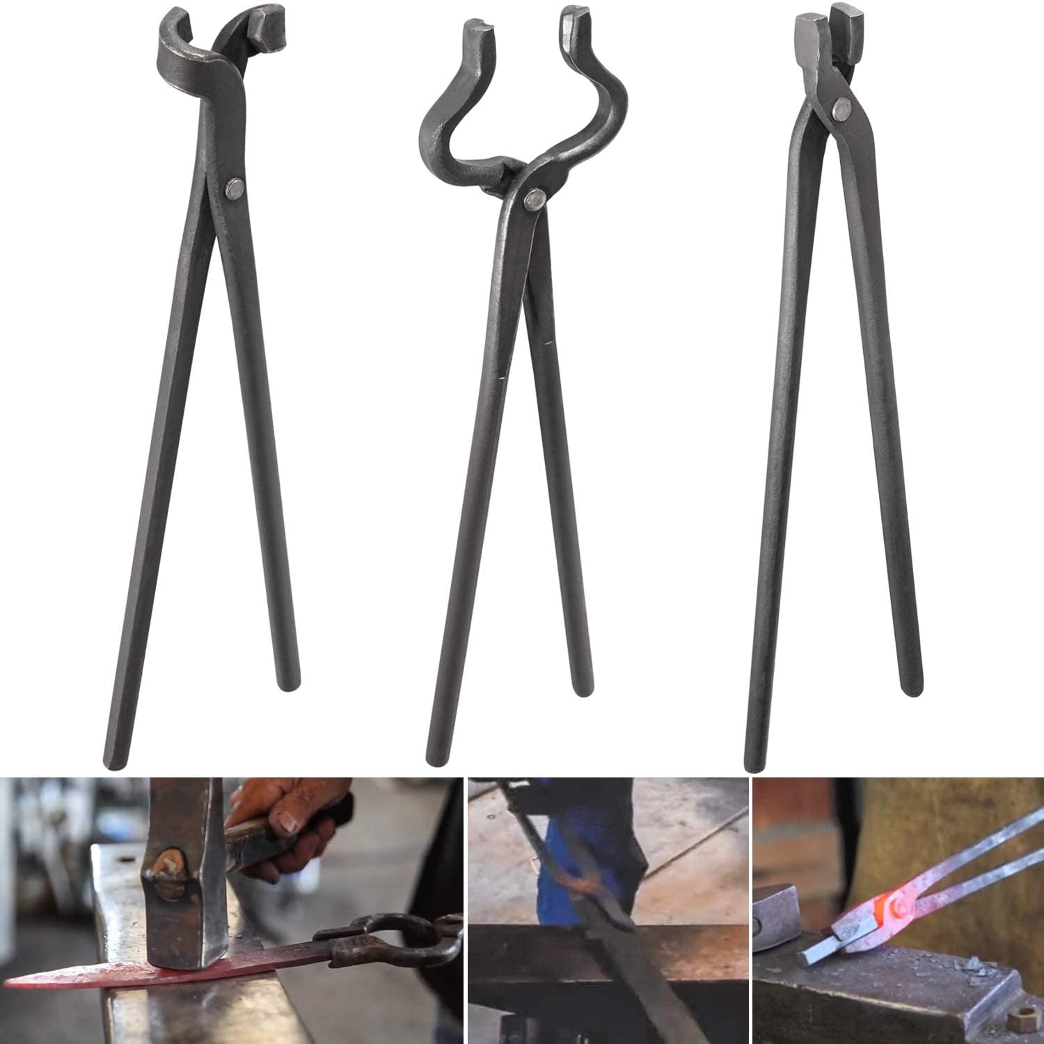 Knife Making Tongs Set Blacksmith Bladesmith Knife Tong Anvil Vise ...
