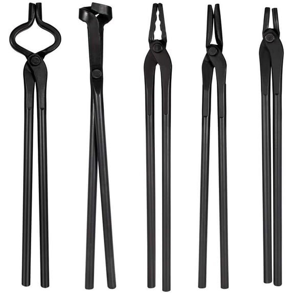 Knife Making Tongs Set Tools Blacksmith Bladesmith Tong Vise Anvil Forge 5 PCS - Walmart.com