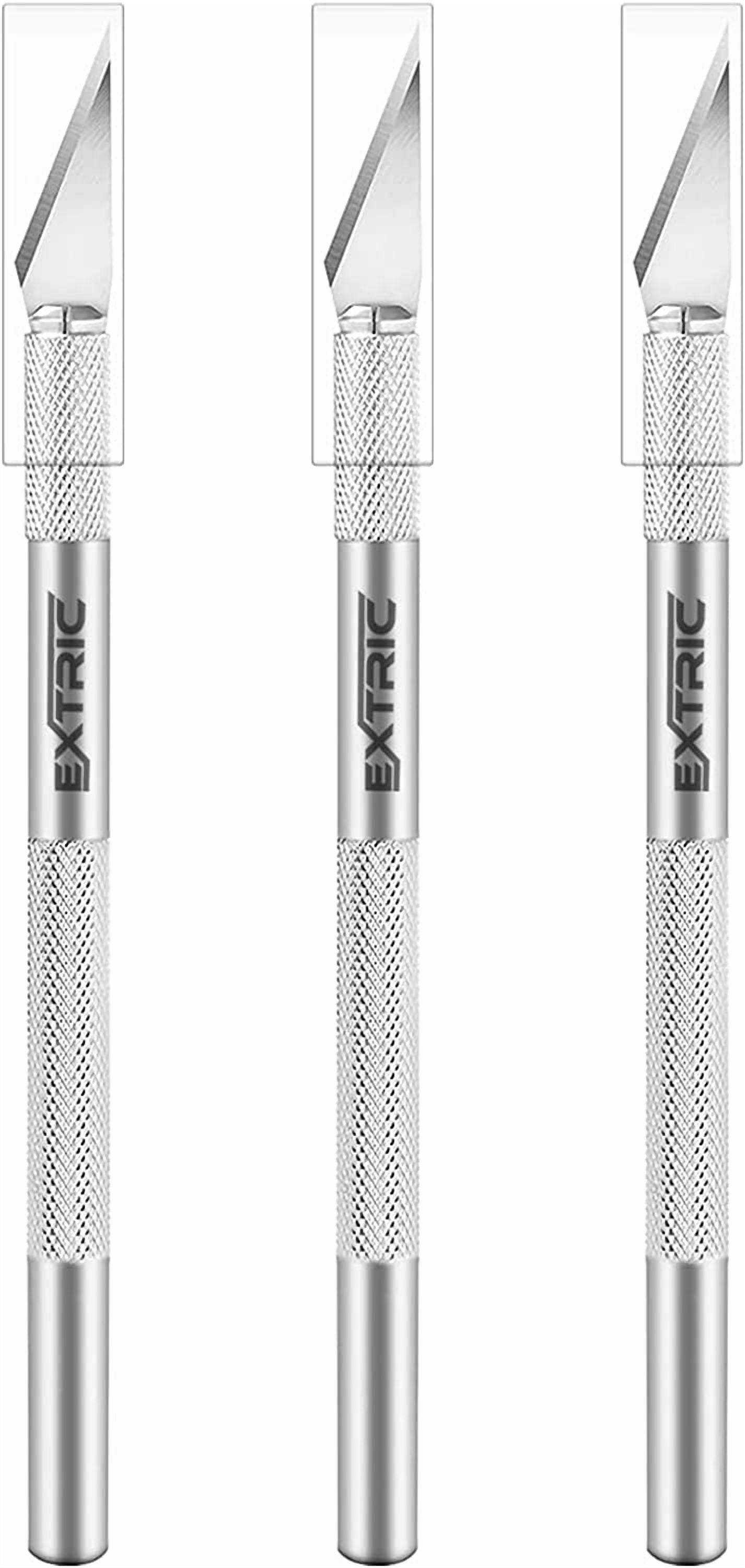 Knife Set, 3 Metal Craft Knives, Heavy Duty Hobby Knifes Exacto Knife ...