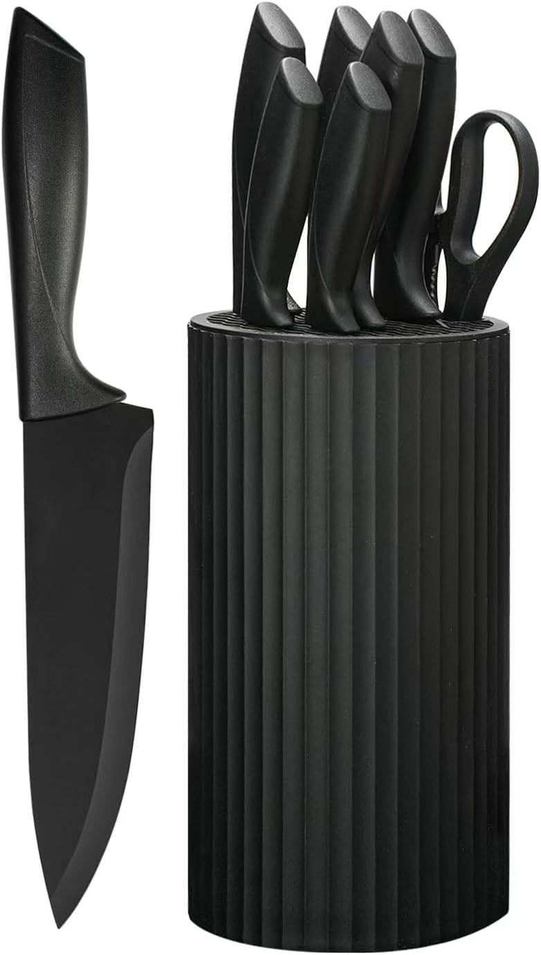 Knife Set, AOKIWO 8-Piece Kitchen Knife Set for Chef, Anti-Rust Non ...