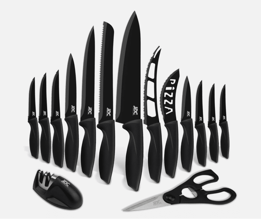 Knife Set Sharp Stainless Steel Professional Chef Cutlery Steak Kitchen ...