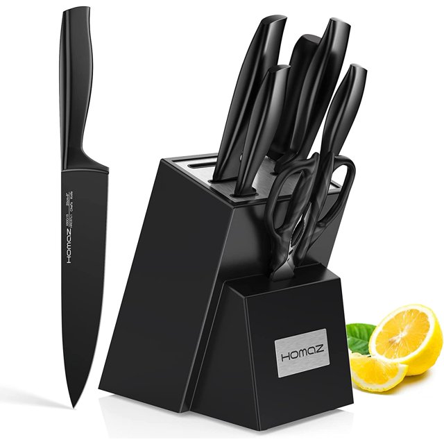Chef Home High-Carbon Stainless Steel Forged 8-Piece Knife Set with ...