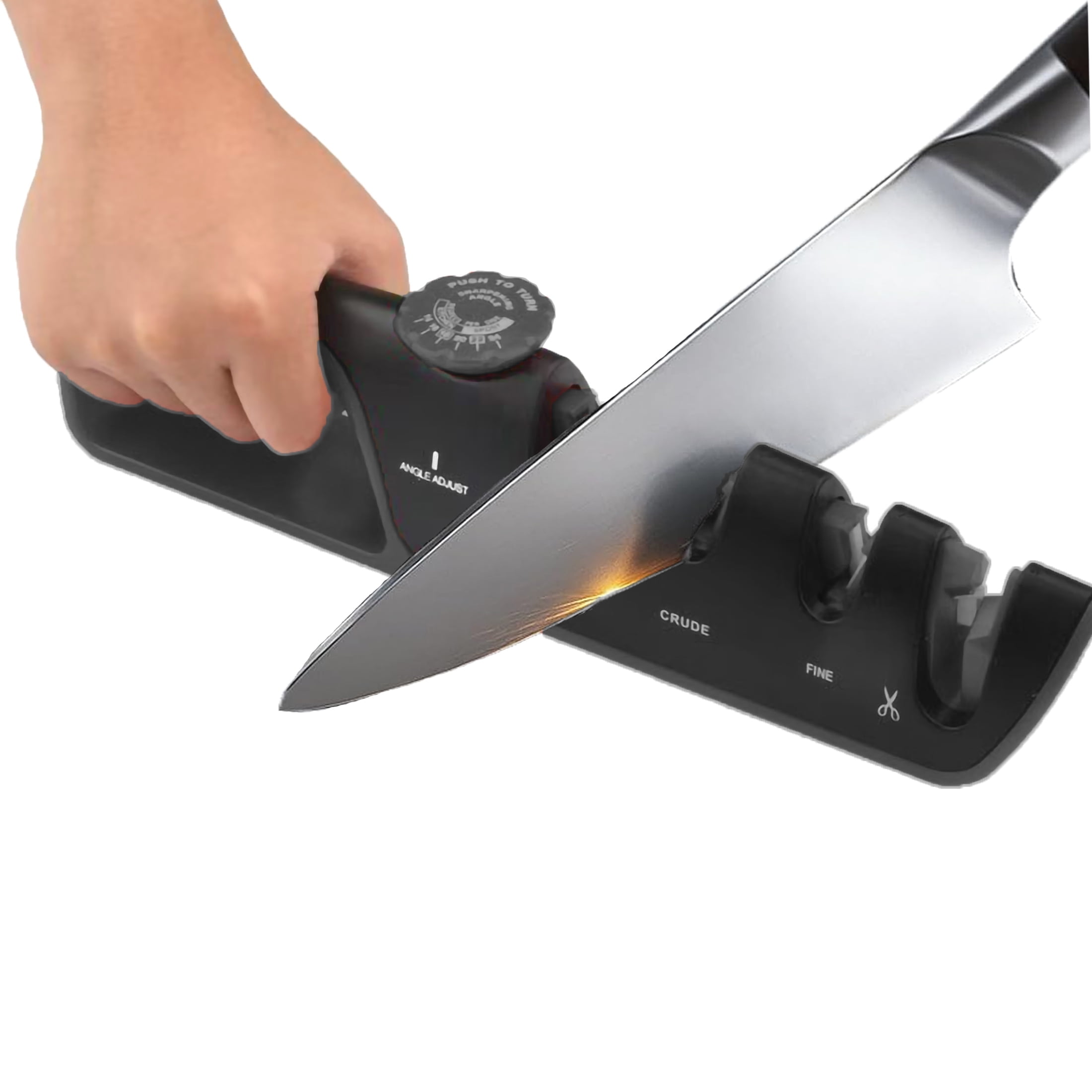 Knife Sharpener,4-in-1 Adjustable Angle Knife Sharpening Tool,Three ...