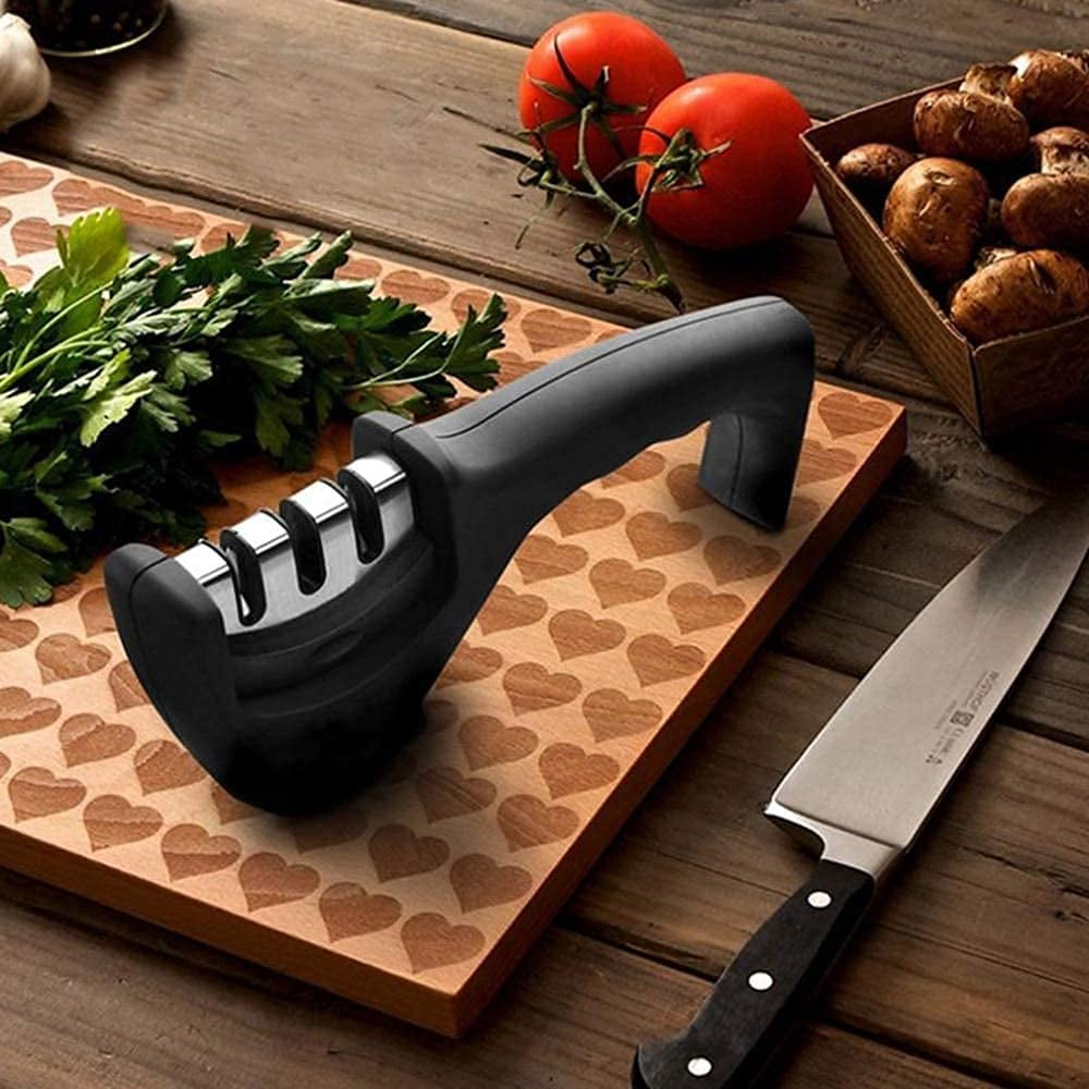 Knife Sharpener Manual 3 Stage Knife Sharpener Tool Advanced Knife Sharpener for Kitchen Knife ...