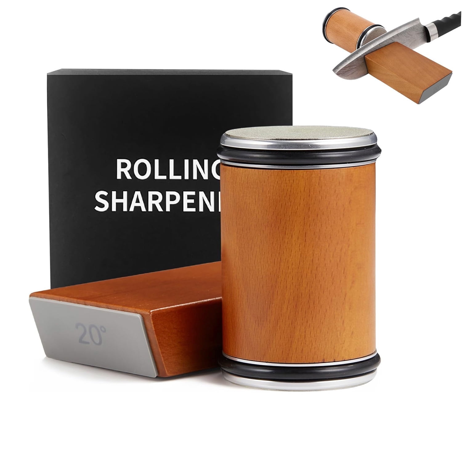 Foxlife Rolling Knife Sharpener, Diamond and Ceramic Discs, 15Â° and ...