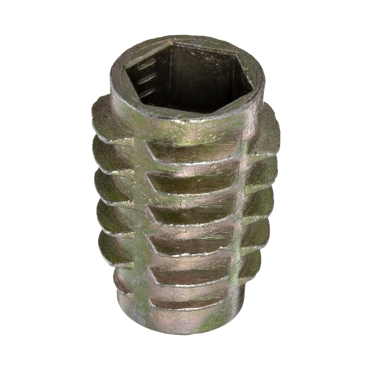 Knife Threaded Insert for Soft Wood, Zinc Hex-Flush Thread Inserts M8-1 ...