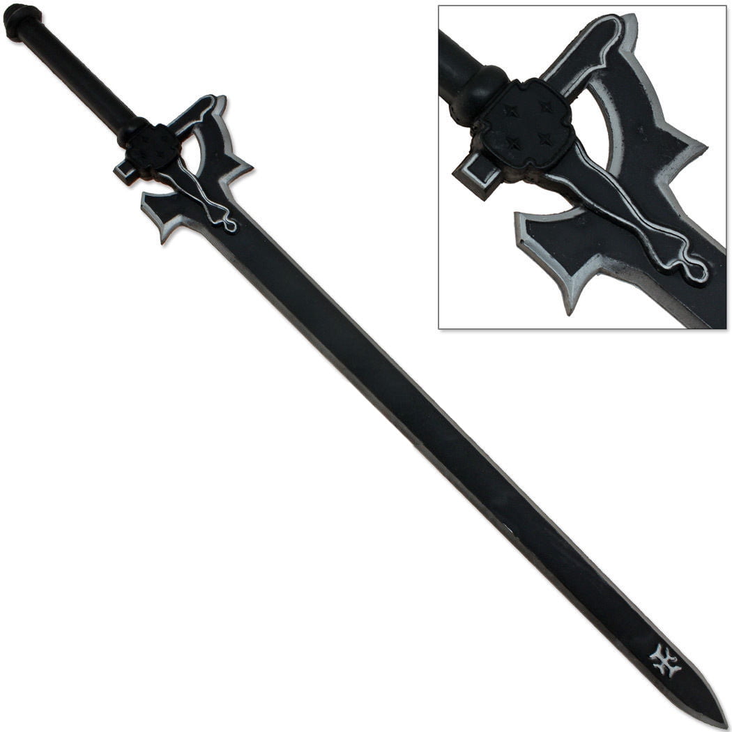 Knife World Sword Art Online Kirito Elucidator Replica Sword LARP Foam ...