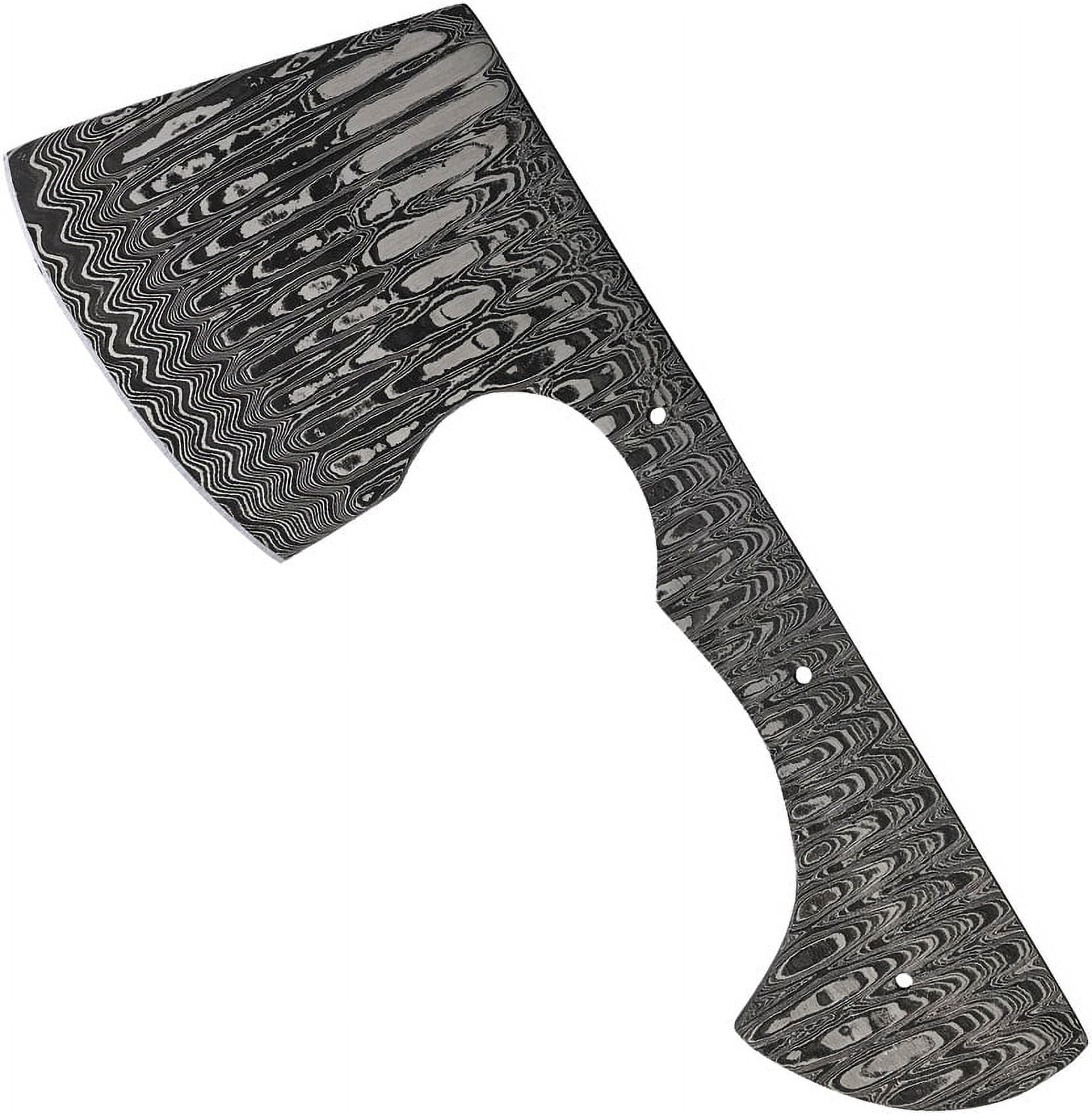 Knifemaking BL159D-BL29 8" Overall Damascus 3" Edge One-Piece Hatchet ...