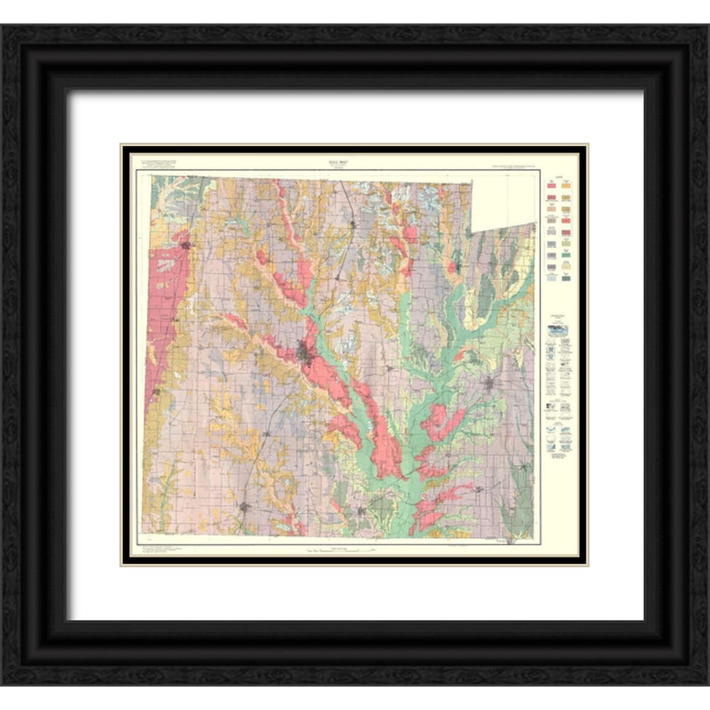 Knight 22x20 Black Ornate Wood Framed with Double Matting Museum Art ...