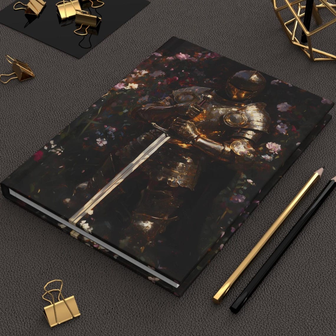 Knight In Armor Hardcover Journal - Gothic Diary, Gift For Fantasy ...
