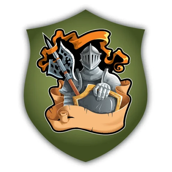 Knight Armor Shield Heraldic Sticker Phone Decal Water Bottle Stickers ...