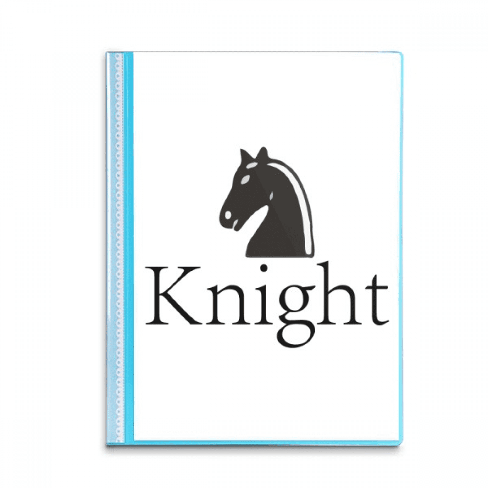 Knight Black Word Chess Game Book Sheet Protectors Portfolio Binder ...