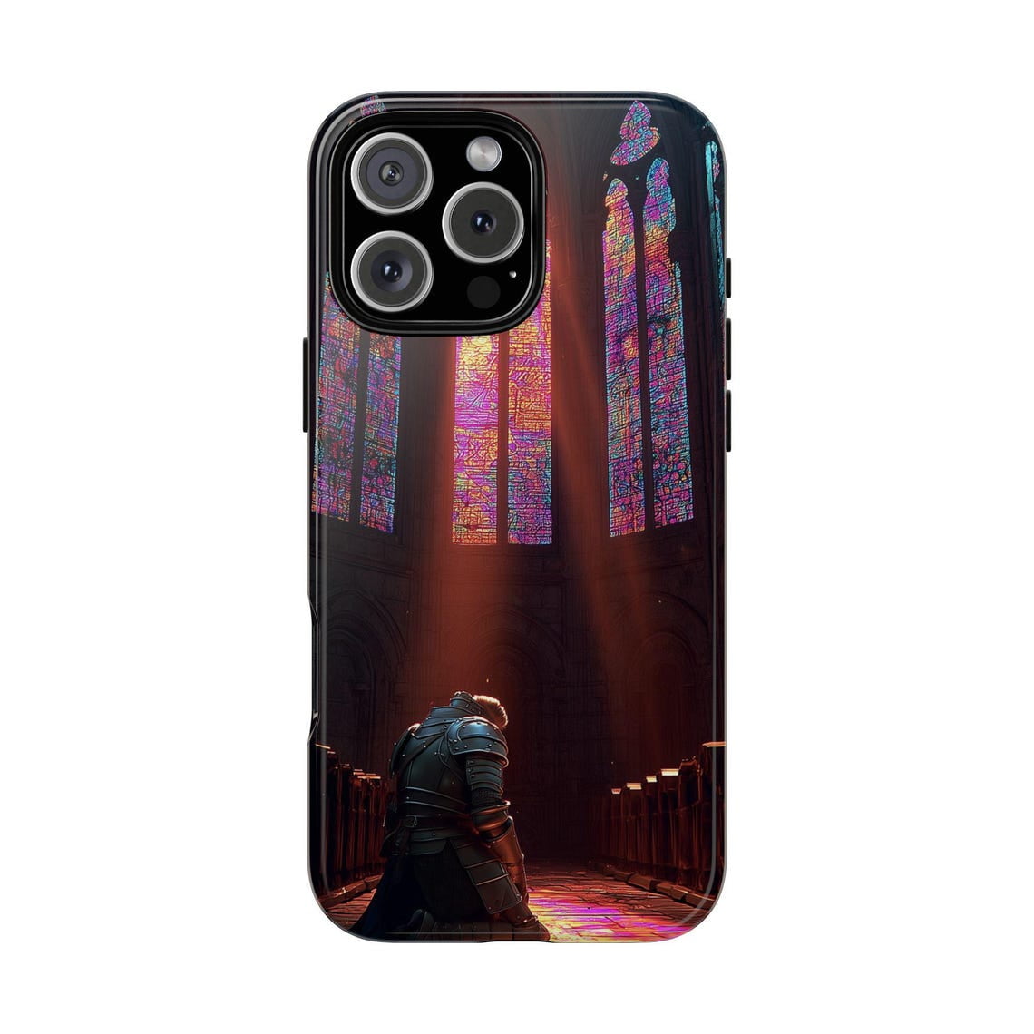 Knight Cathedral Stained Glass Phone Case Fantasy Church Art with ...