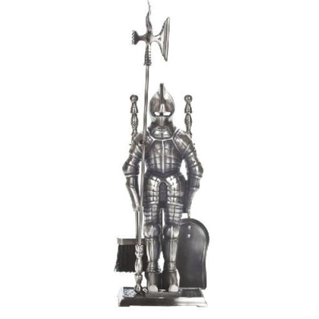 Knight Fireplace Tool Set, Pewter - 5 Piece - Walmart.com