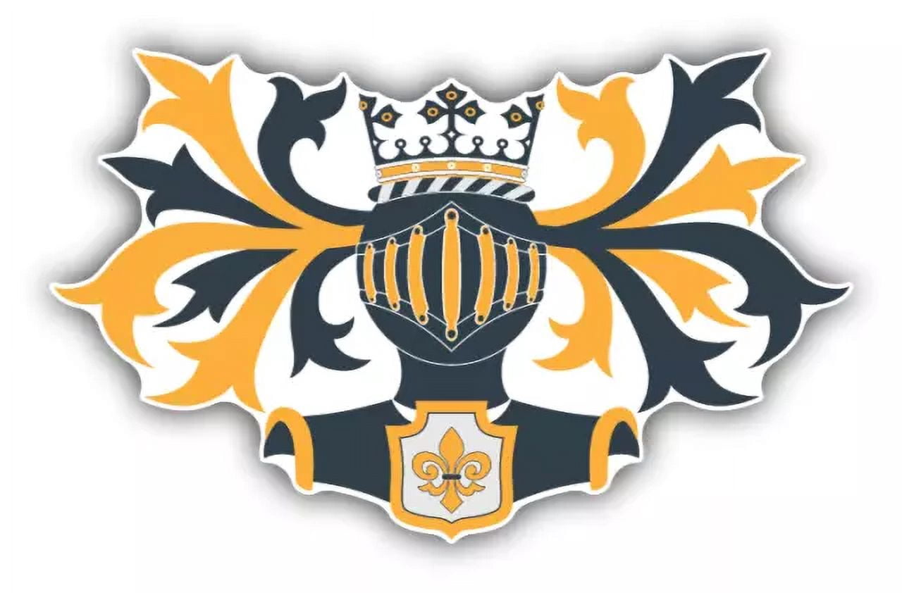 Knight Head Heraldic Sticker Phone Decal Water Bottle Stickers Car ...