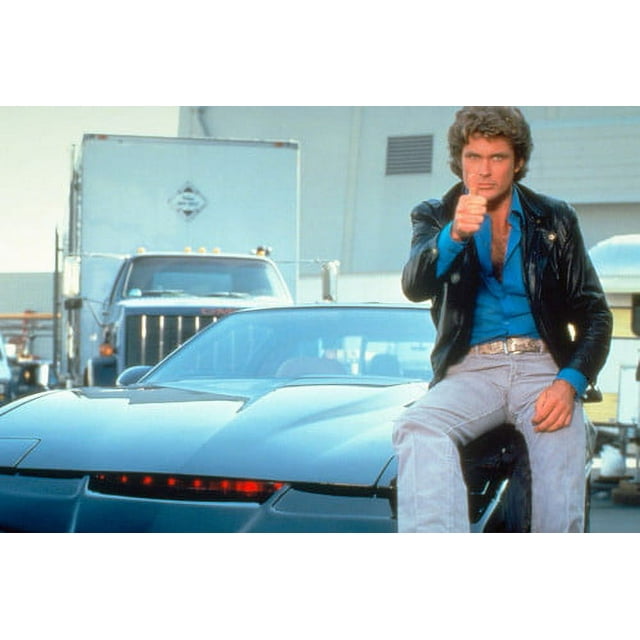 Knight Rider David Hasselhoff Kitt 24X36 Poster - Walmart.com