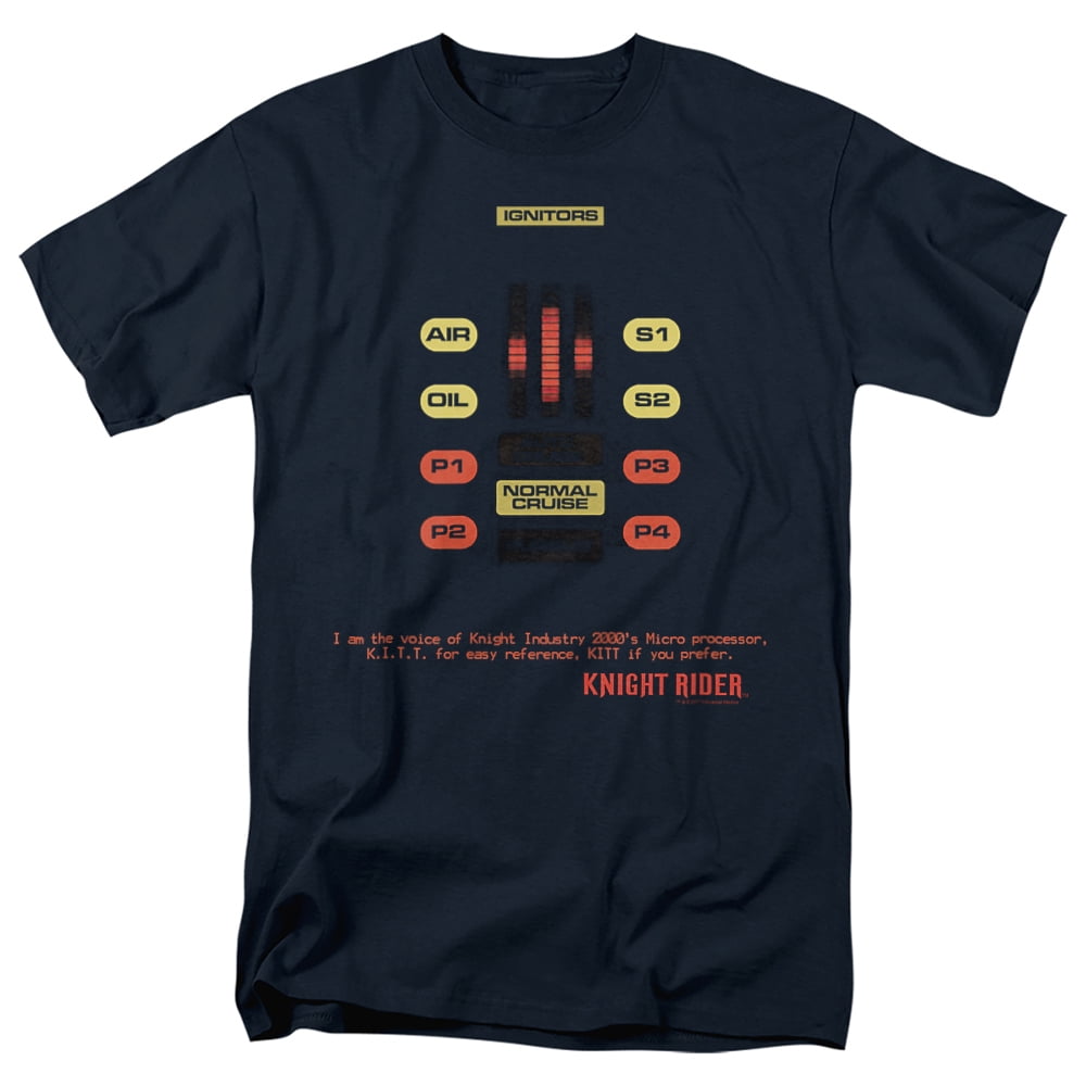 Knight Rider Kitt Console Unisex Adult T-Shirt, Navy, Large - Walmart.com