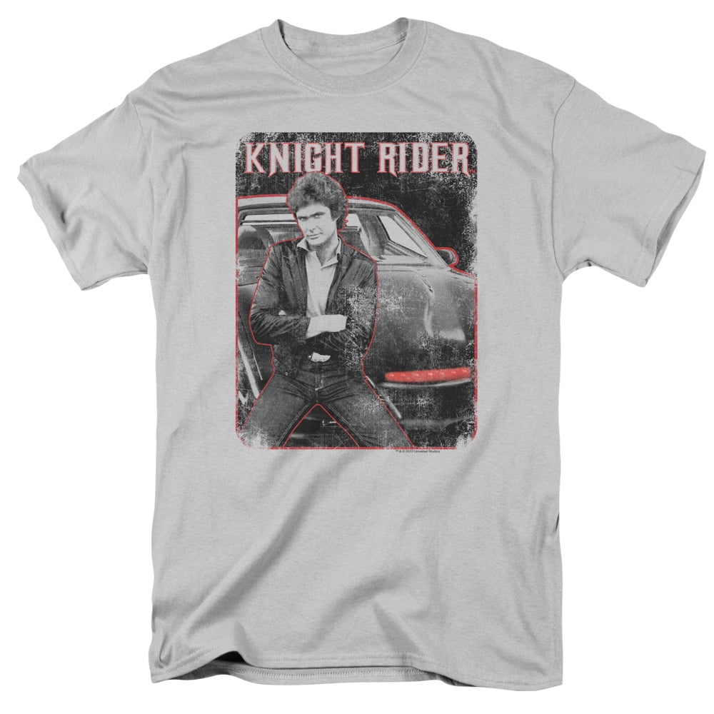 Knight Rider Sci-Fi Action TV Show Hasselhoff Knight And Kitt Adult T ...