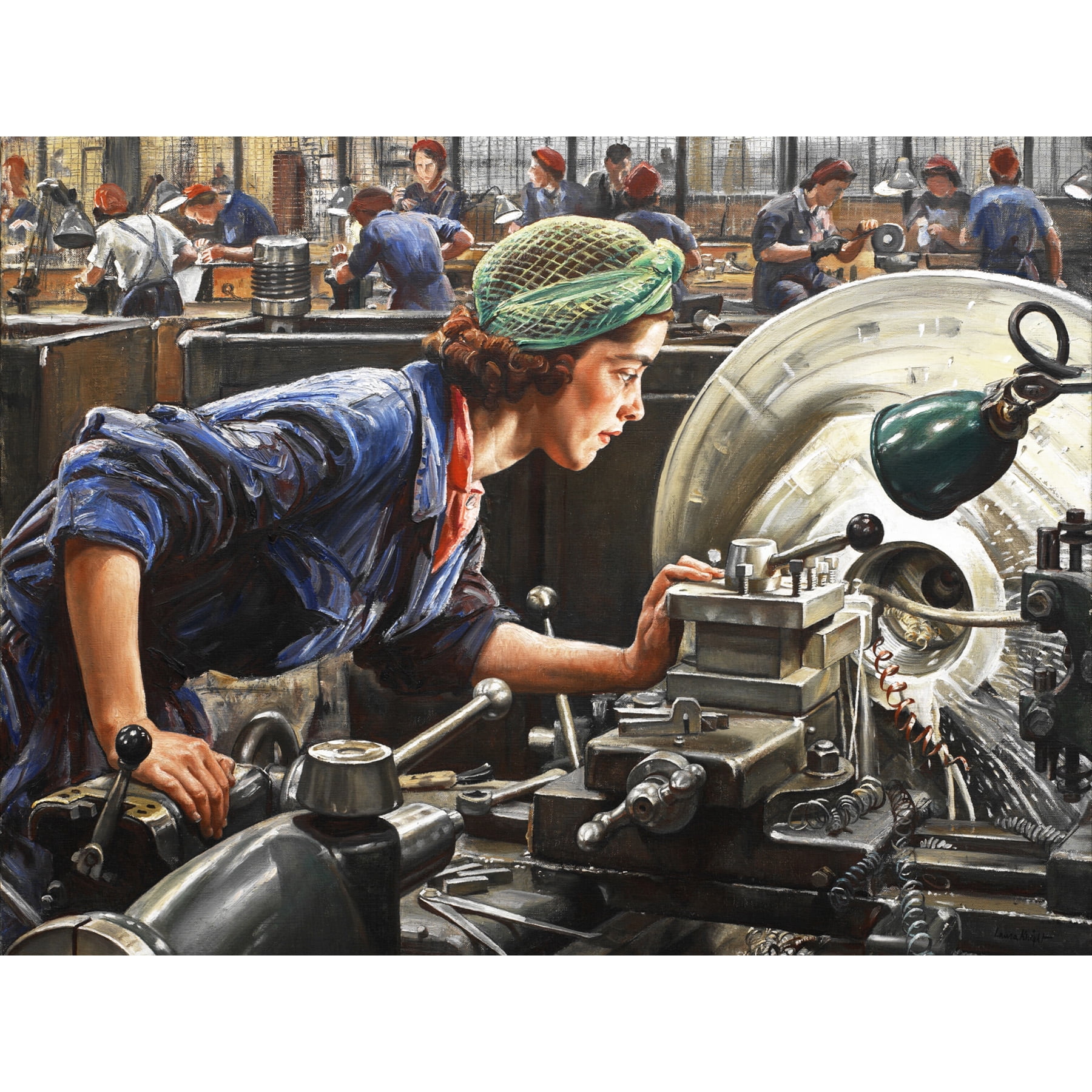 Knight Ruby Loftus Screwing Breech WWII War Painting Extra Large XL ...