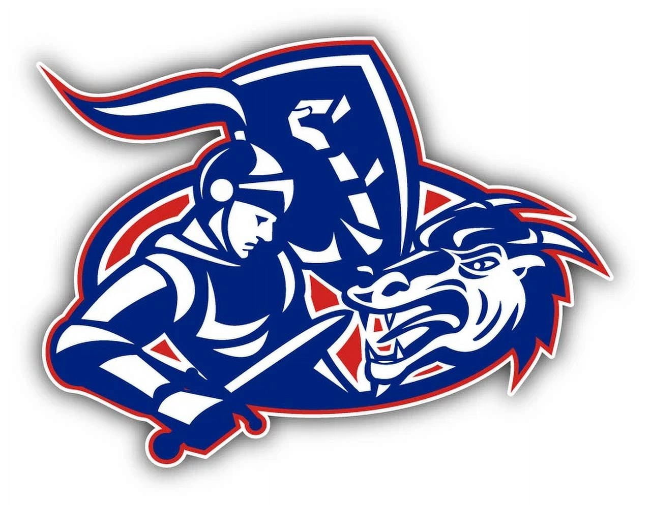 Knight St. George Fighting Dragon Sticker Phone Decal Water Bottle ...
