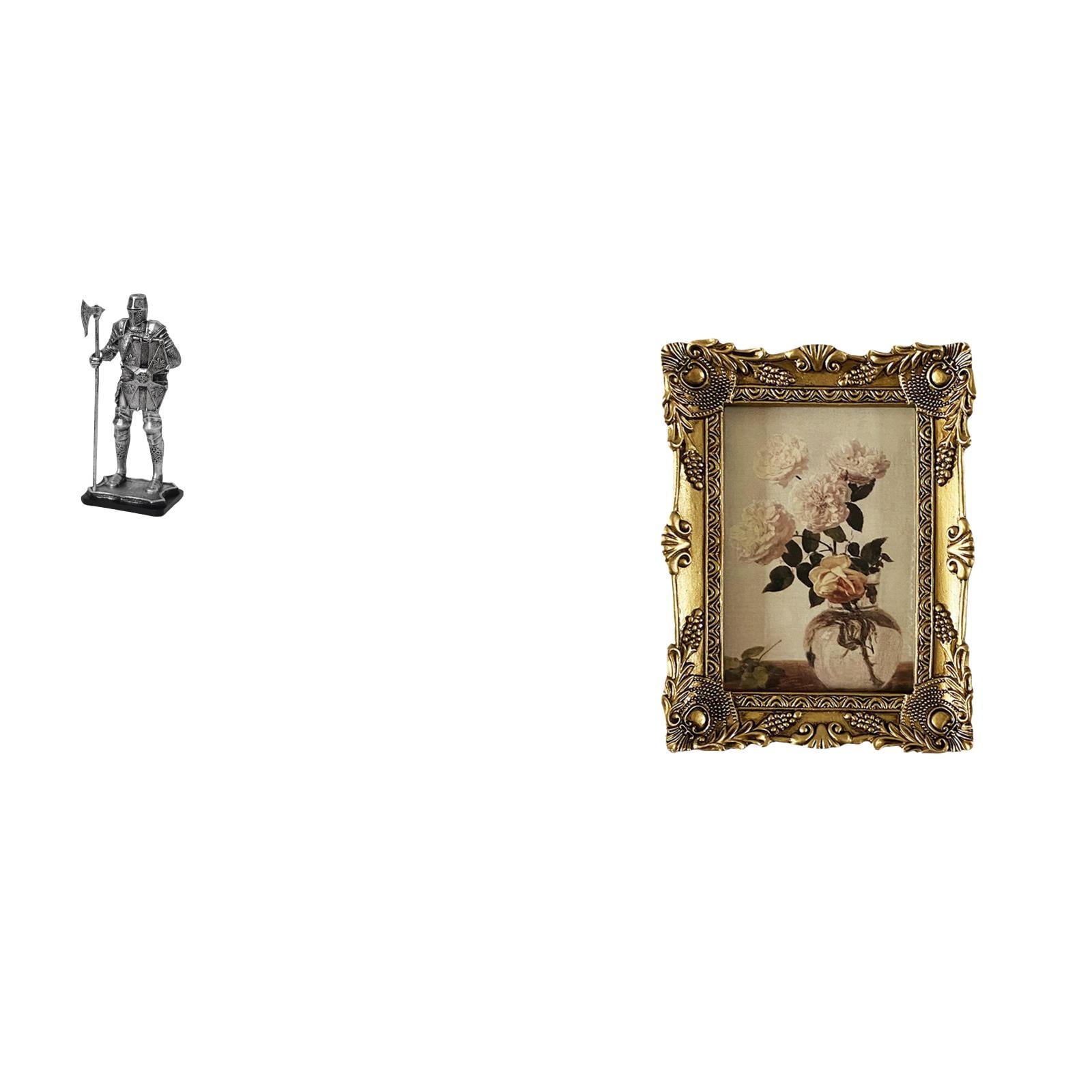 Knight Statue Desktop Figurine Picture Frame Resin Material for ...