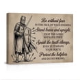 Knight Templar Inspirational Quote Medieval Warrior With Code Of ...