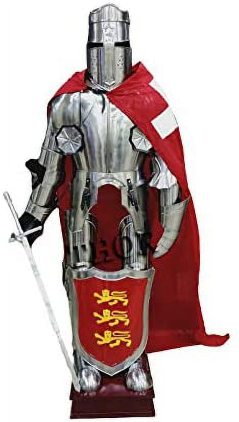 Knight Templar Suit of Armor Crusader Renaissance Armour Costume ...