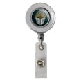 Knight Warrior Helmet Medieval Roses Templar Retractable Reel Chrome ...