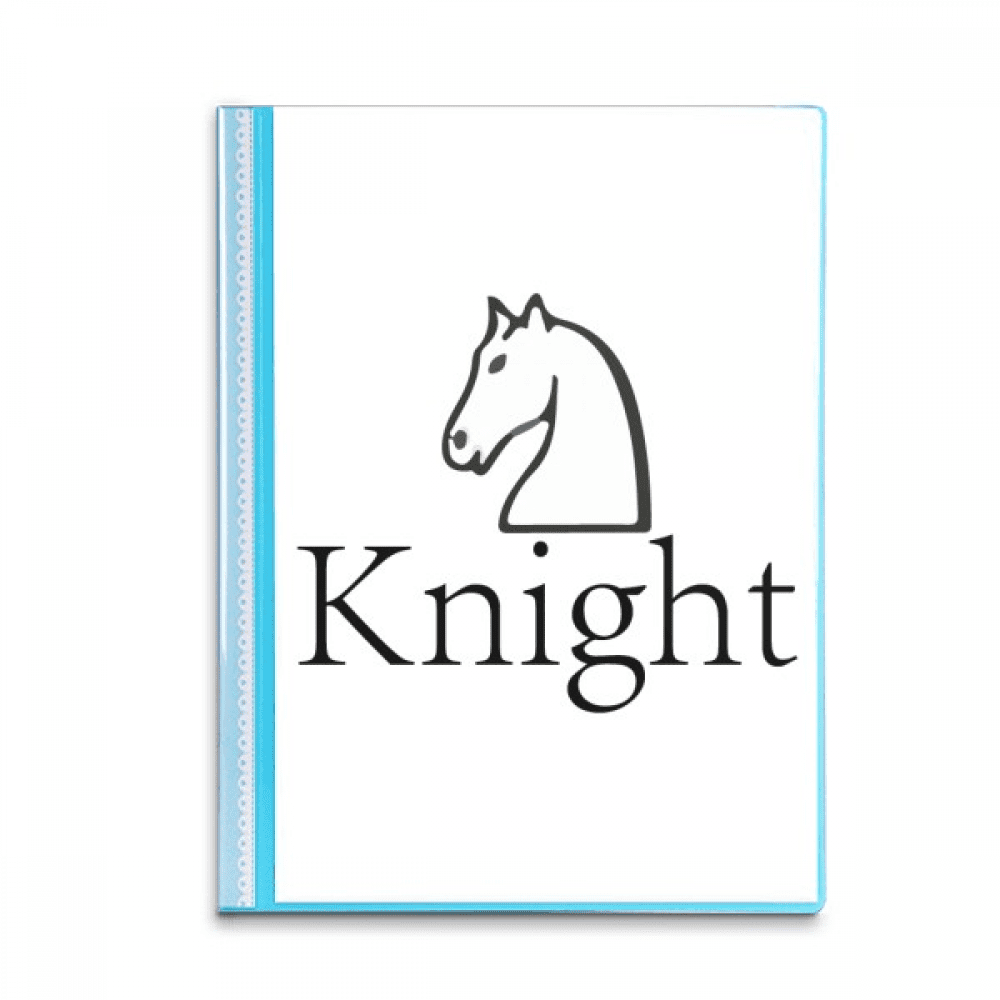 Knight White Word Chess Game Book Sheet Protectors Portfolio Binder ...