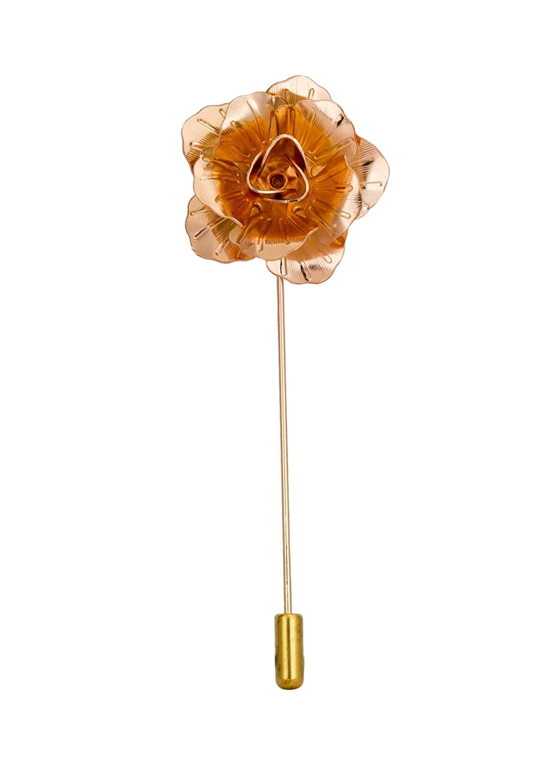 Knighthood Handmade Executive Big Gold Rose Lapel Pin Badge Coat Suit ...