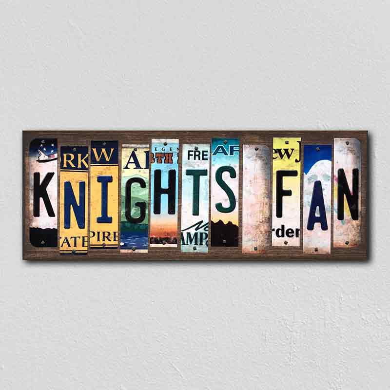 Knights Fan License Plate Tag Strips Novelty Wood Signs WS-431 8" x ...