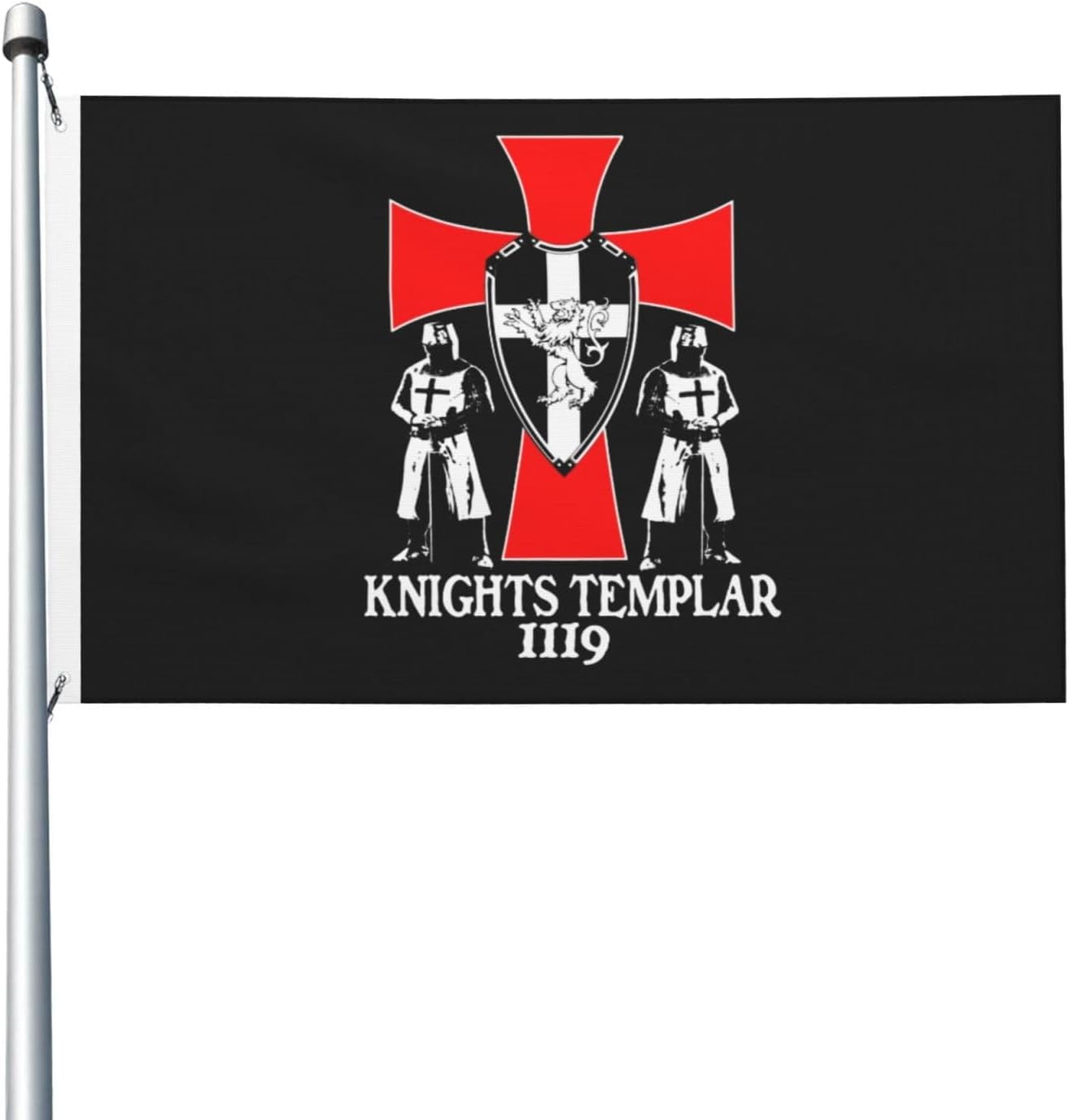 Knights Templar 1119 Crusader Deus Flag 3x5 Ft Outdoor Decoration ...