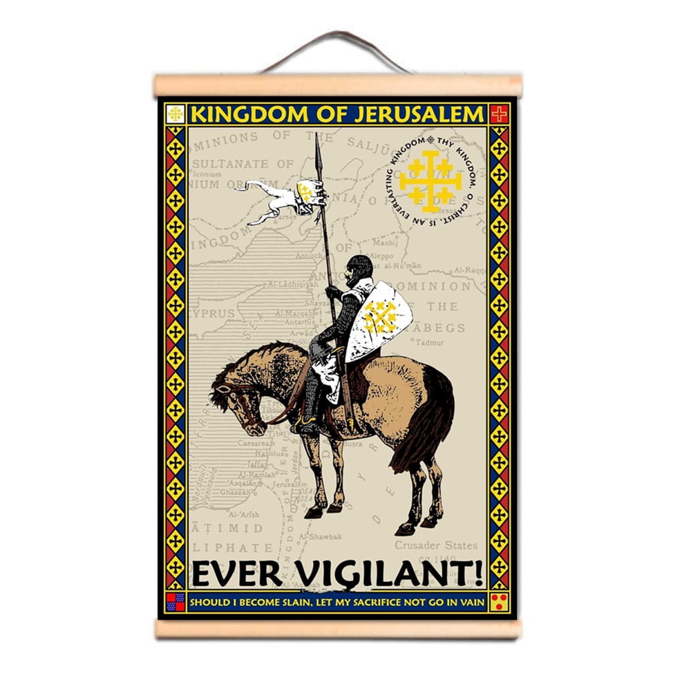 Knights Templar Armor Warrior Poster Wall Art for Gift Home Wall ...