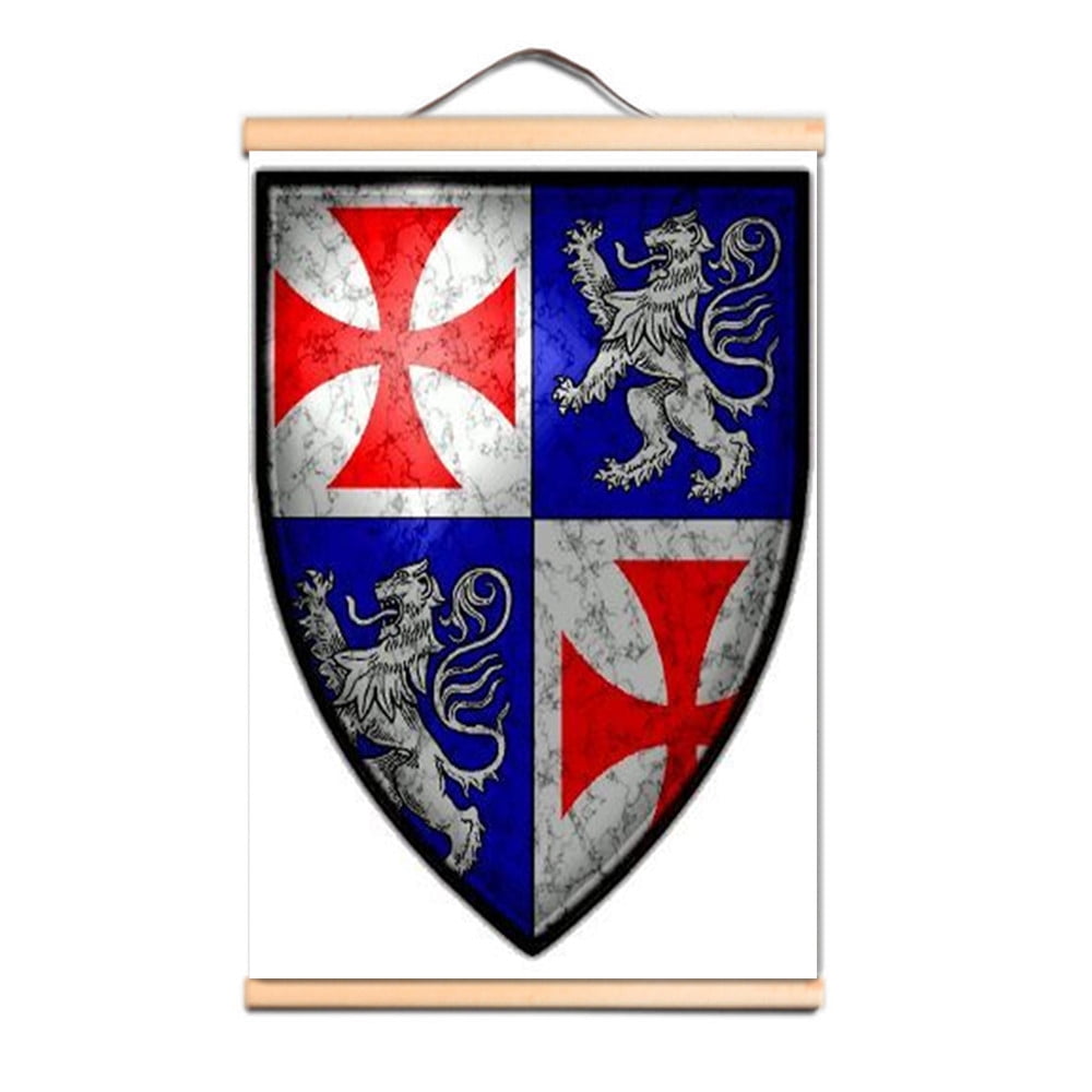 Knights Templar Armor Warrior Scroll Print Poster Landscape Wall Art ...