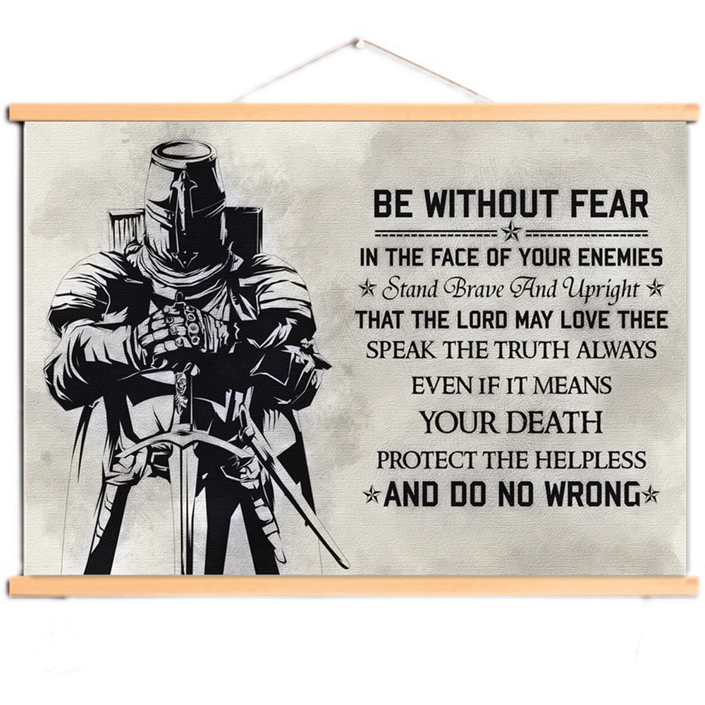 Knights Templar Art Decor Tapestry, Crusader Armor Warrior Posters and ...