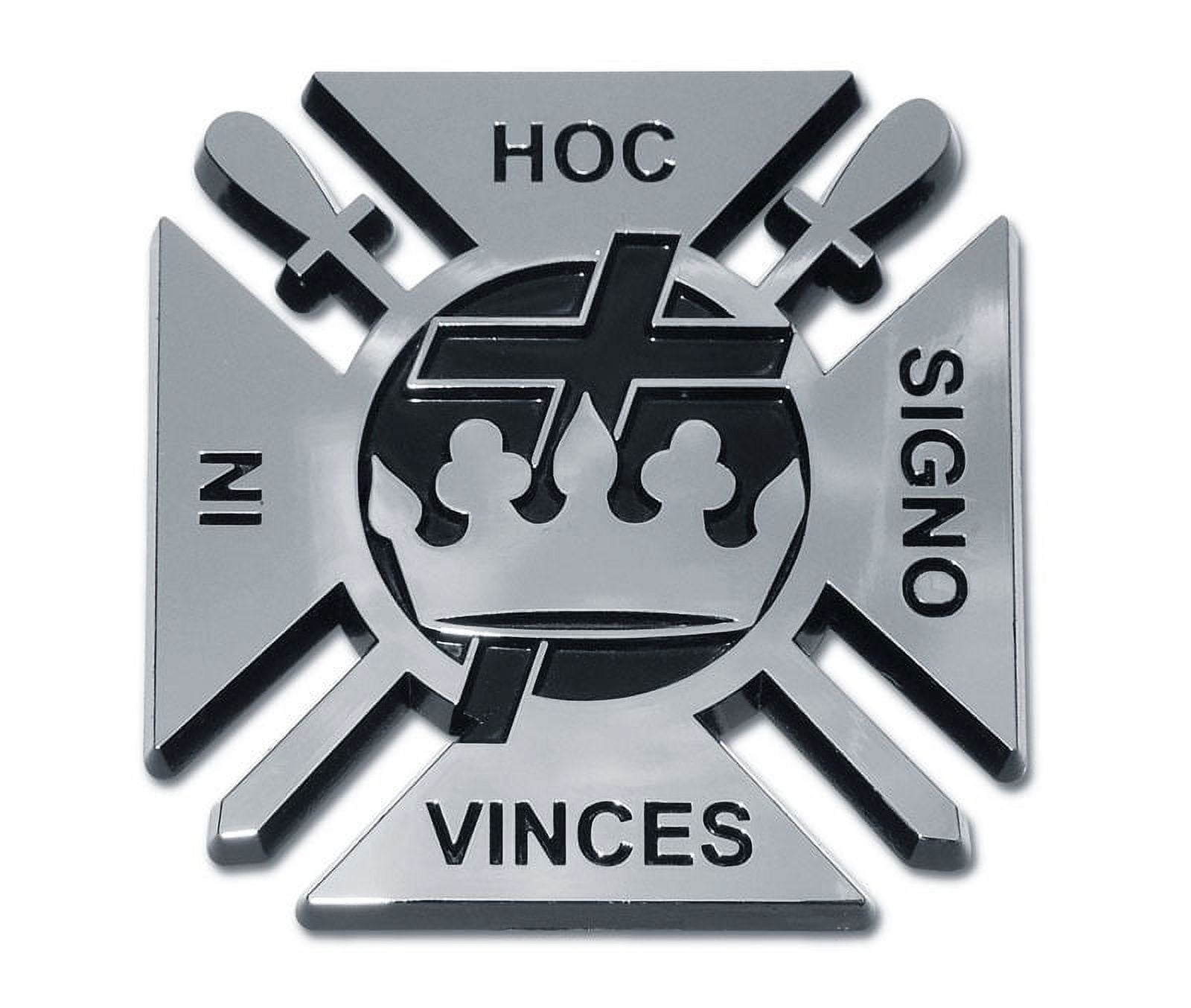 Knights Templar Chrome Emblem - Walmart.com