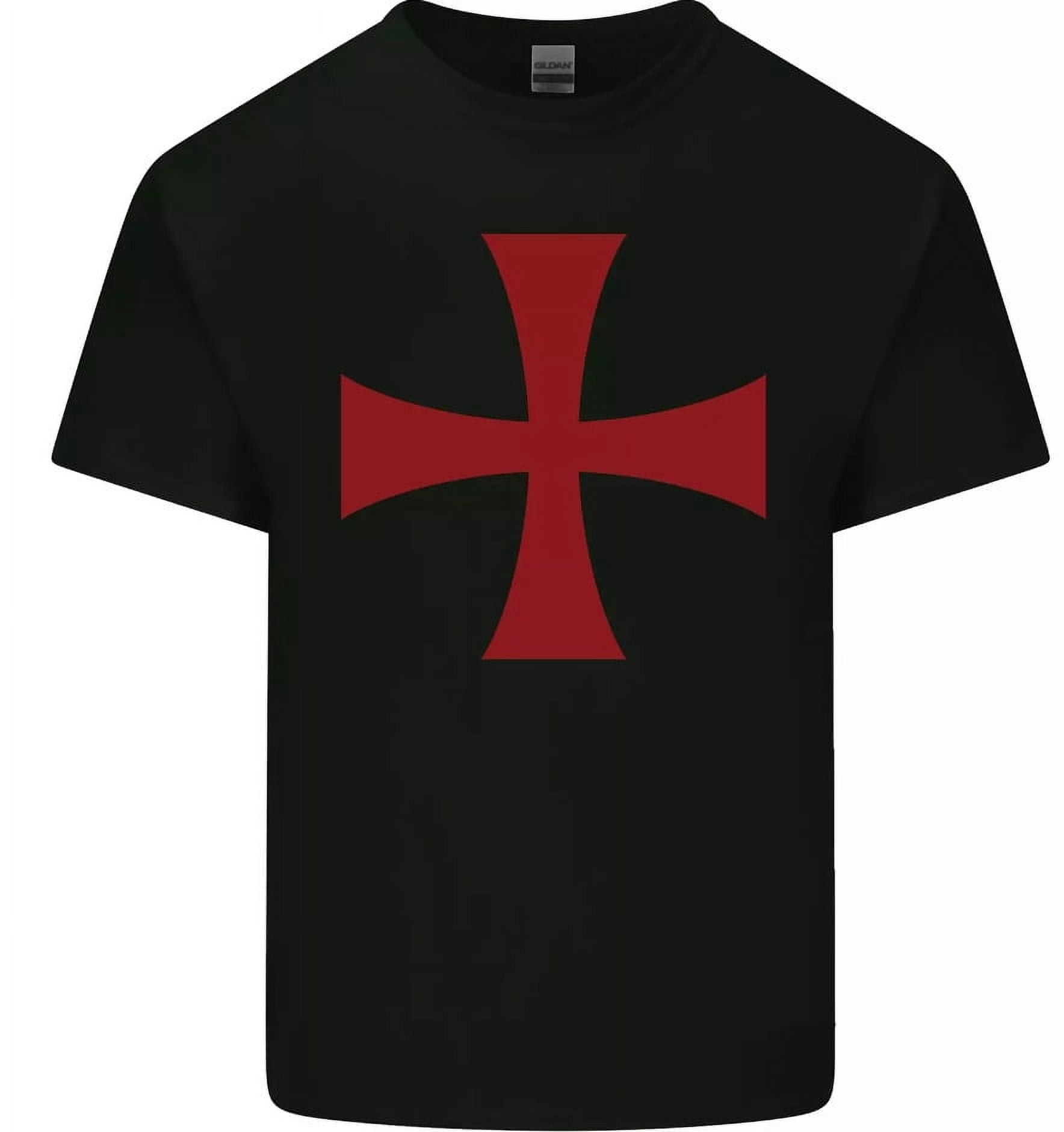 Knights Templar Cross Fancy Dress Outfit Mens Cotton tshirt - Walmart.com