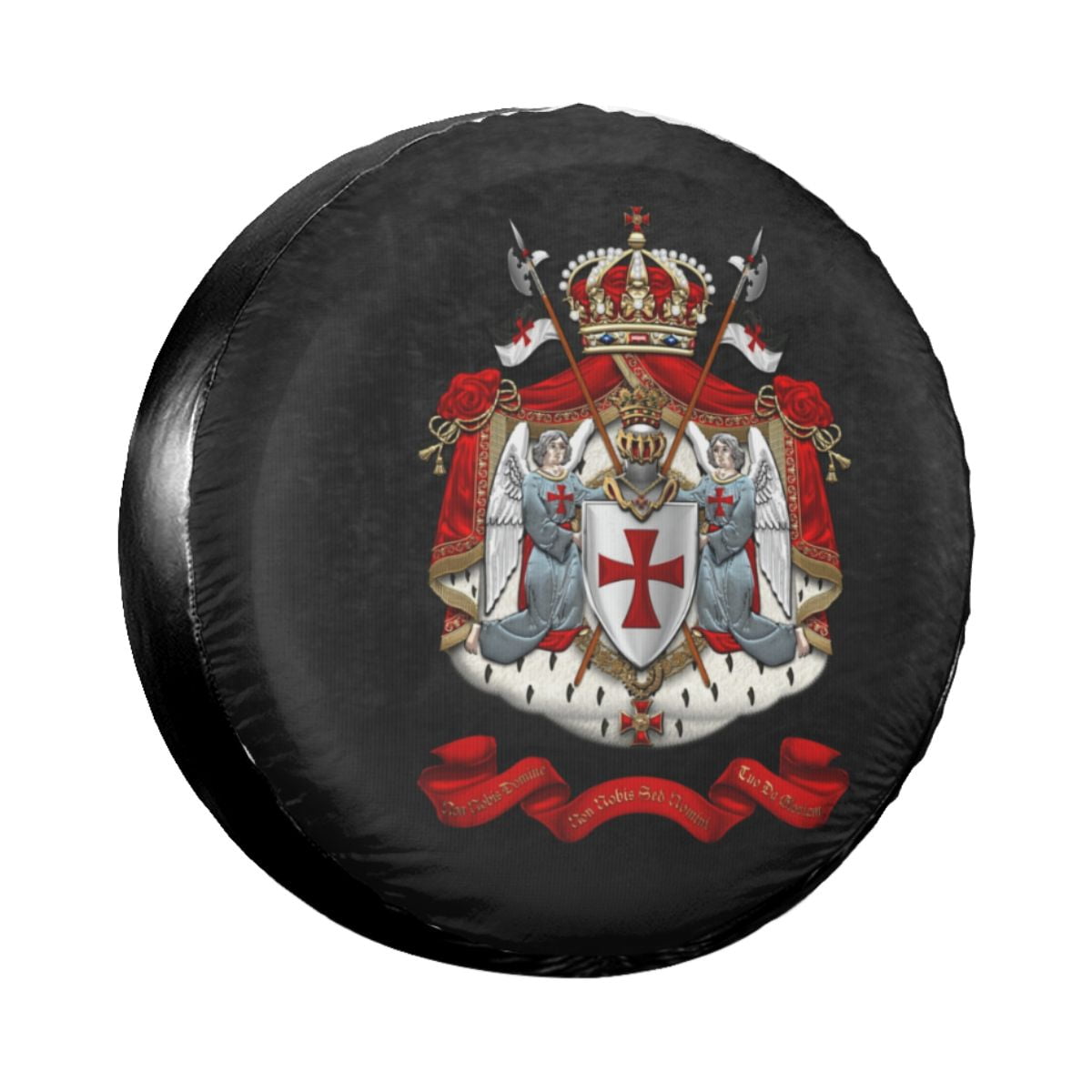 Knights Templar Cross Spare Tire Cover Bag Pouch for Pajero Medieval ...