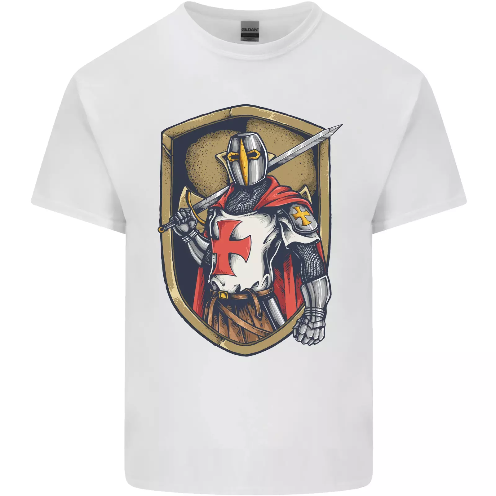 Knights Templar England St Georges Day Mens Cotton T Shirt - Walmart.com